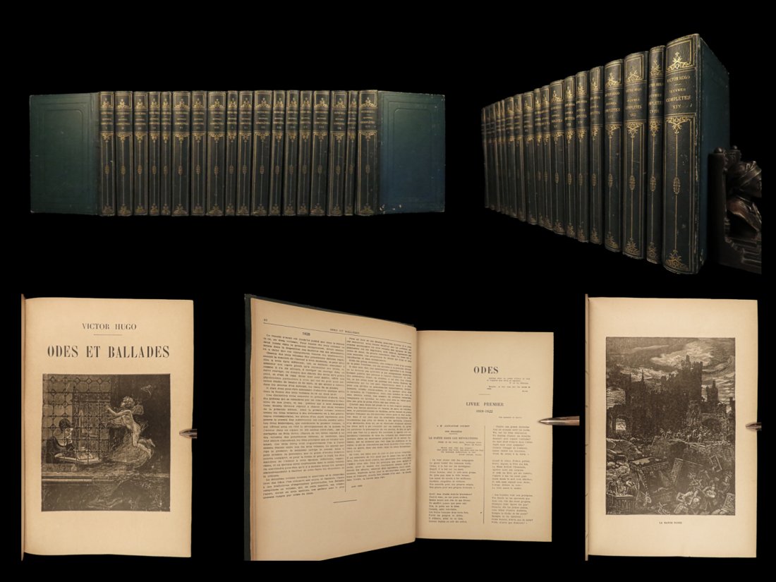 1880 Victor Hugo Works Hunchback Of Notre Dame Les Miserables ...