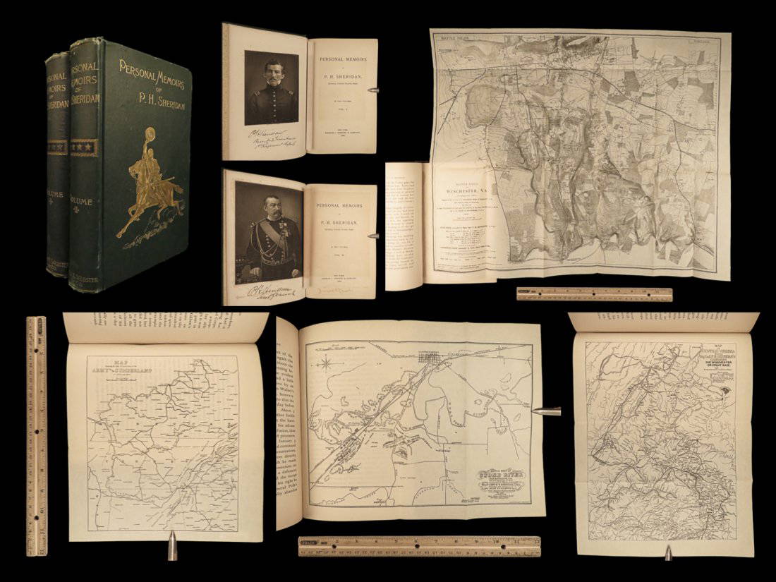 1888 Civil War 1st Ed General Sheridan Personal Memoirs Union Native ...