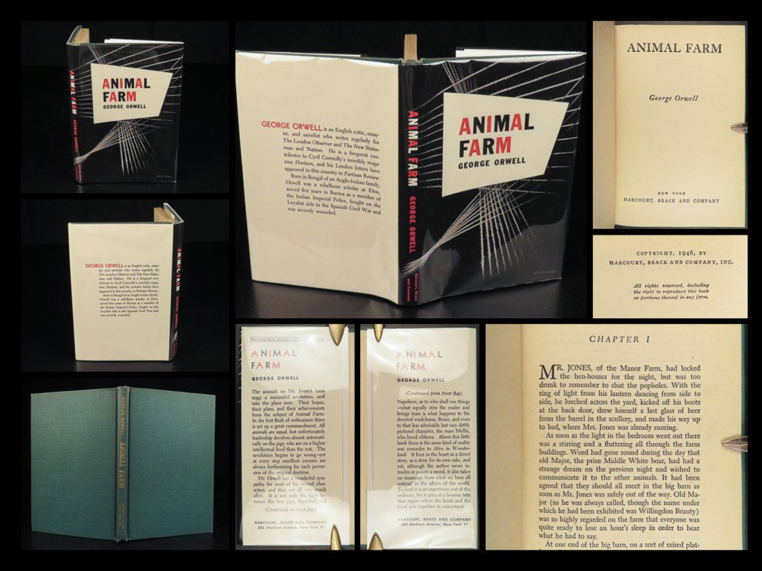 1946 Early Animal Farm George Orwell Bolshevik Revolution Dystopian ...