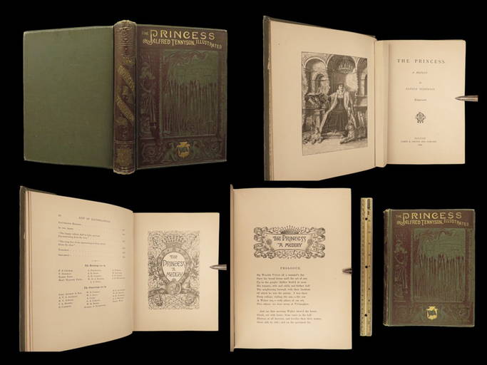 1884 Alfred Tennyson The Princess Feminism Romance Poem Gender Roles ...