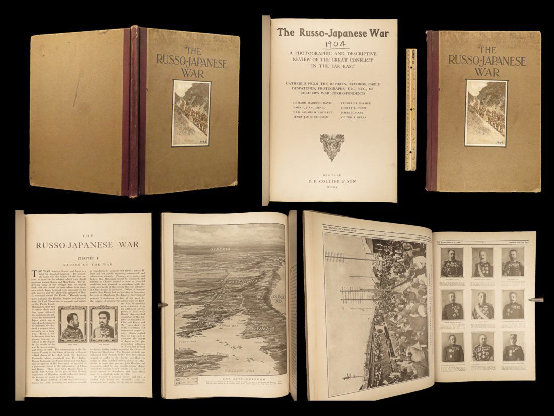 1905 1st Ed Russo Japanese War Asia Manchuria Korea Russia Military ...