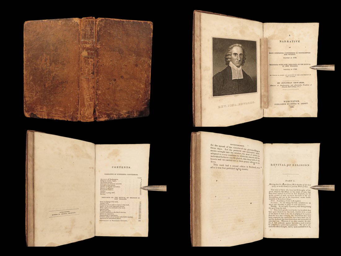 1832 Jonathan Edwards New England Revival Great Awakening Puritan ...