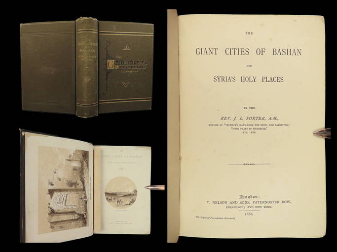 1886 Cities Of Bashan Holy Land Syria Palestine Israel Jerusalem ...