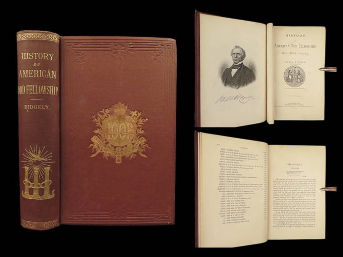 1878 Masonic Rites Odd Fellows History James Ridgely Hymns Baltimore ...
