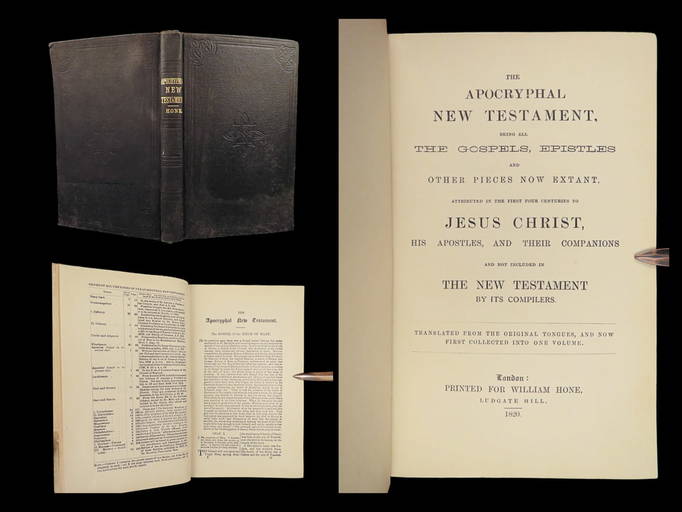 1820 Bible Apocrypha Apocryphal New Testament Christian Legends William ...