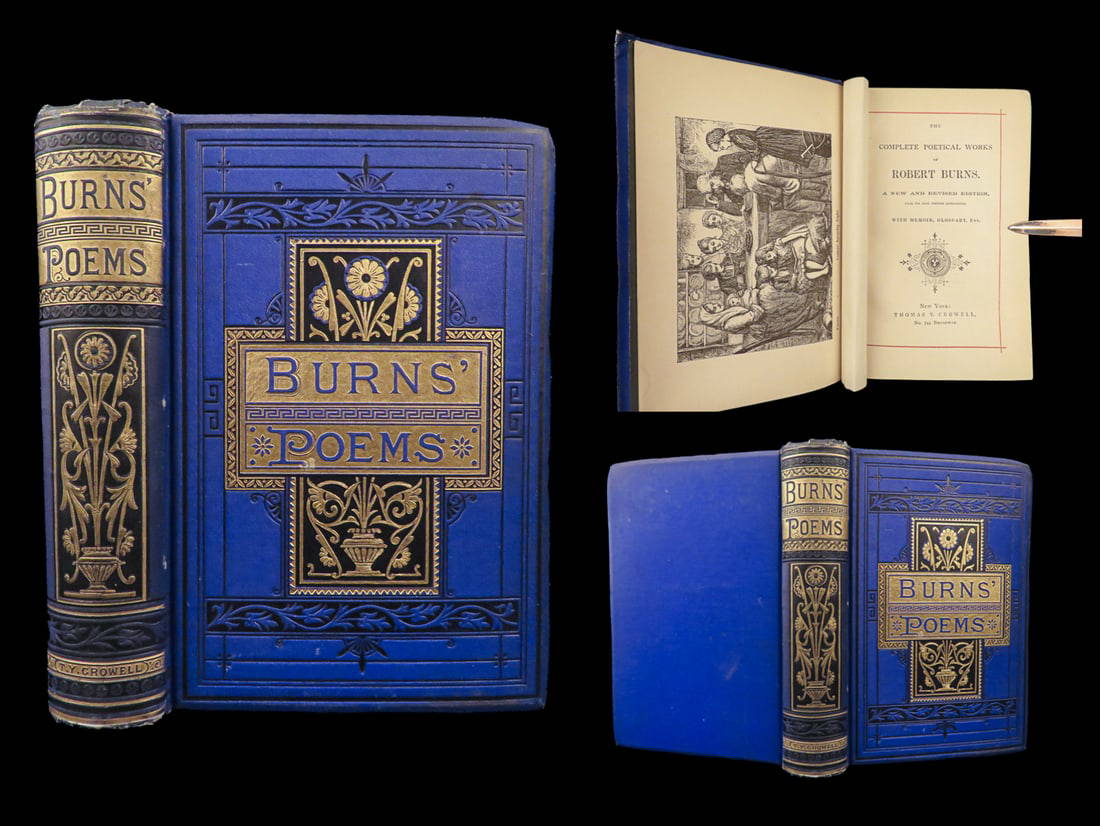 1875 Robert Burns Scottish Poems Scotland Poetry Highlands Scots Fine ...