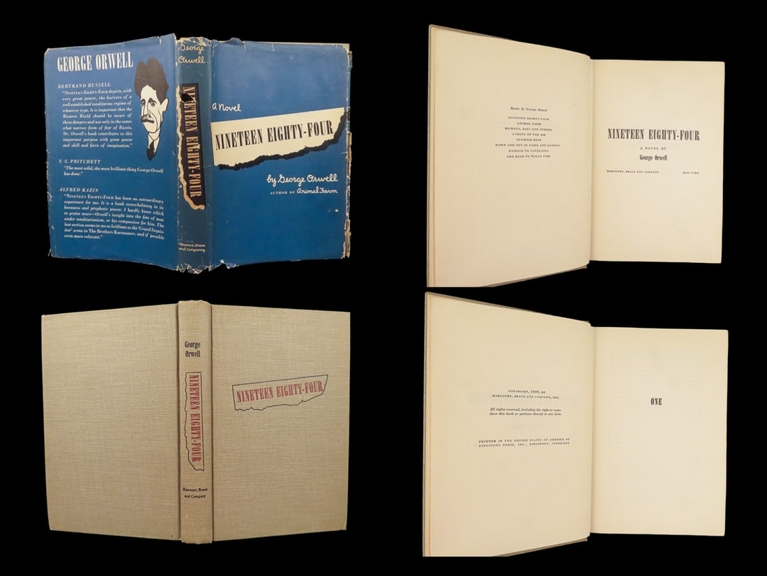 Nineteen Eighty-four – George Orwell, 1949 First U.s. Edition ...