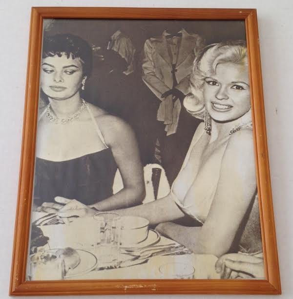 Sophia Lauren& Jayne Mansfield Photograph-Delmar Watson