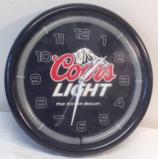Vintage Coors Light Clock