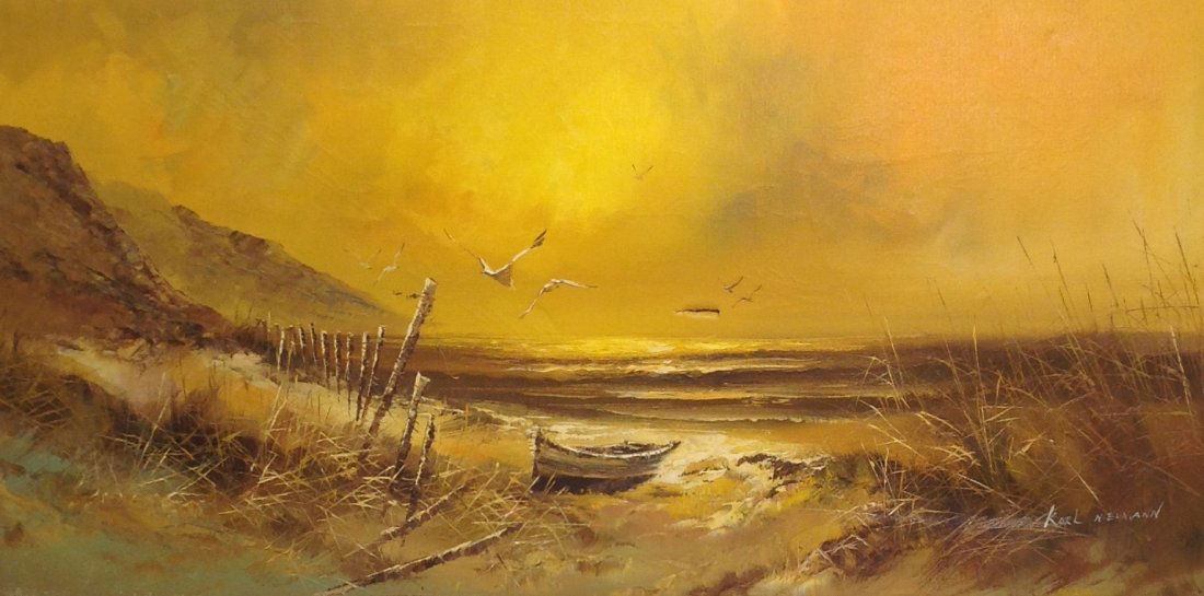 Karl Neumann Oil Painting 56 X 31