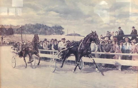 Lithograph Dan Patch "champion Horse Of The World"