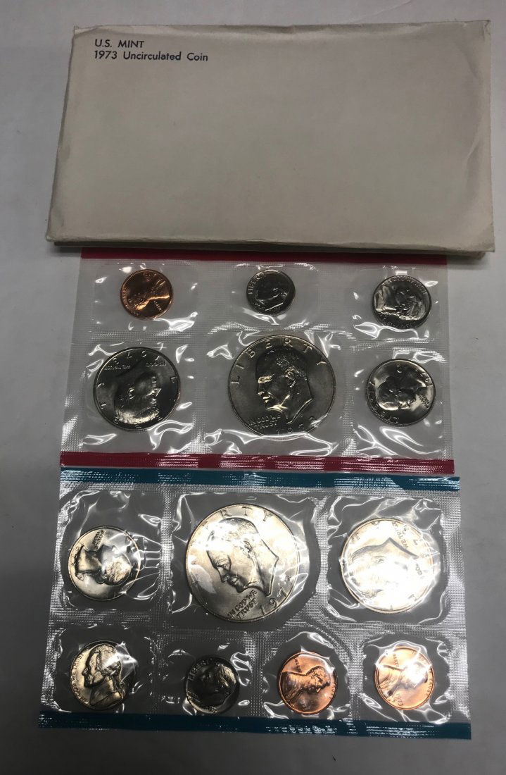 LOT OF 2 1973 P & D Mint US Uncirculated Coin Set - Feb 23, 2020 ...