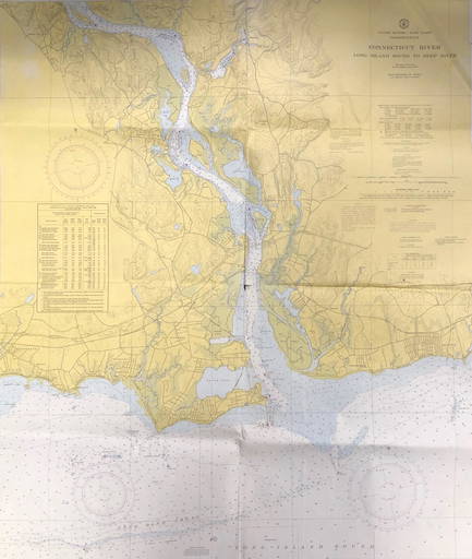 Nautical Map / Sea Chart, #215 Connecticut River