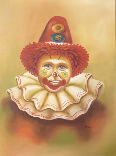 Signed TRUDY oil painting of a clown - Apr 25, 2021 | Churchill ...