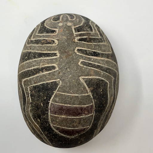 Inca, Aztec, Maya Etched Stone/ Scorpion Design
