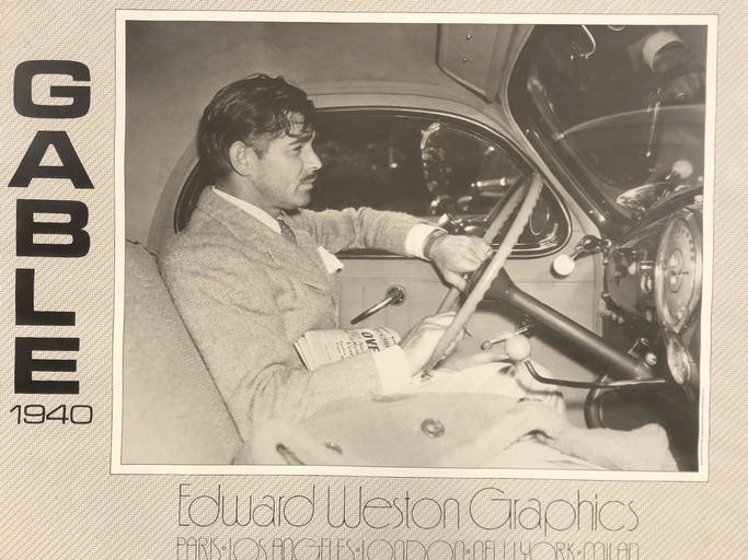 Clark Gable 1940 Photo Poster Edward Weston Graphics