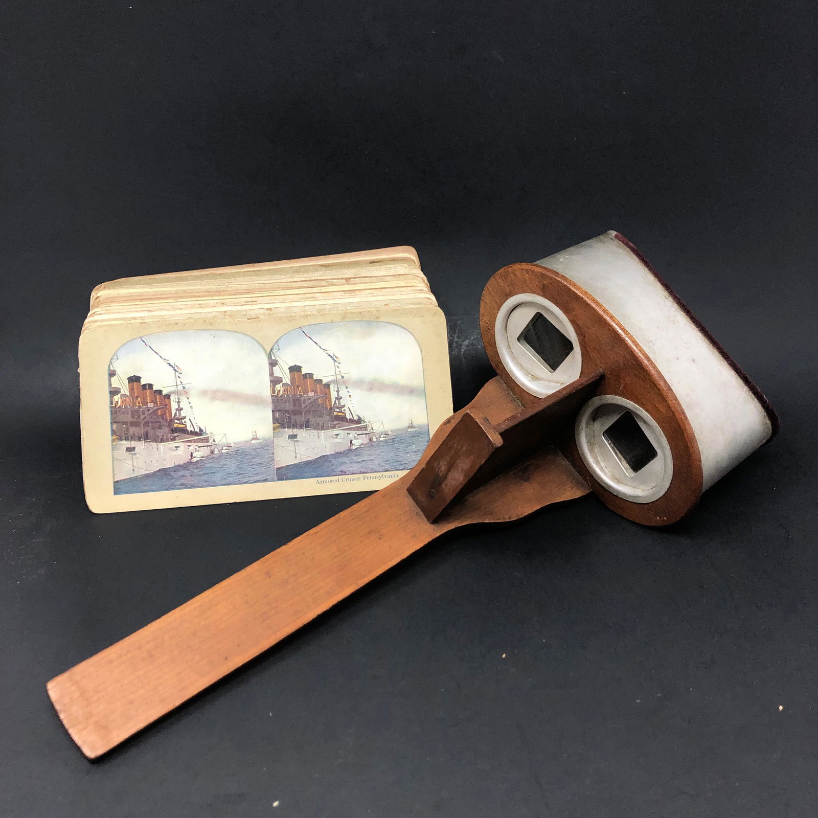 Antique Stereoscope Viewer 1902/3 W 70 Slides