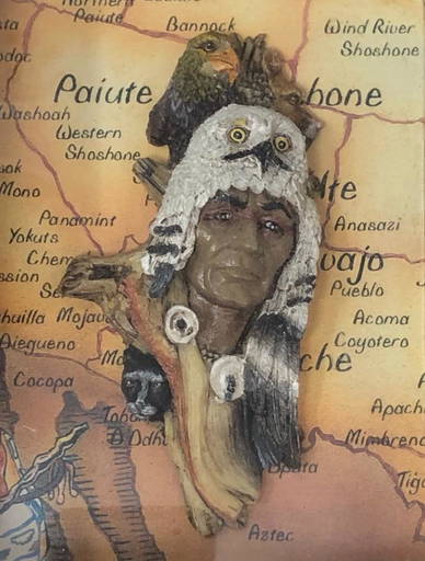 Buy Native American Indian Chief Shadow Box | Churchill Galleries in NY