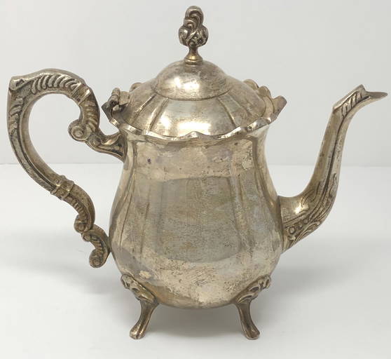Vintage Silverplate Marked India Teapot