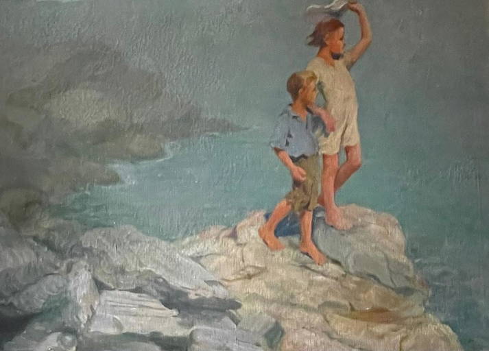 Adam Emory Albright Oil Painting On Canvas 1934/ Provenance