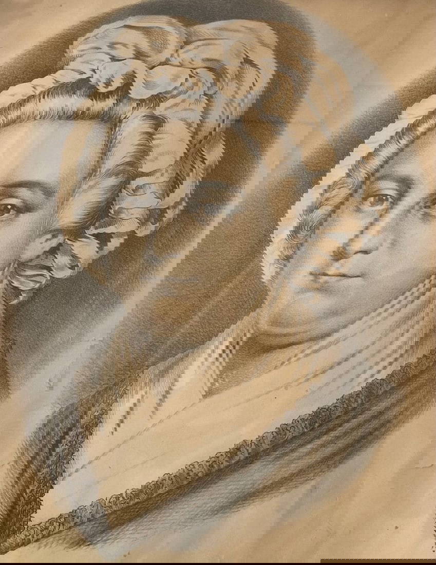 Litho, Currier & Ives, Martha Washington Auction