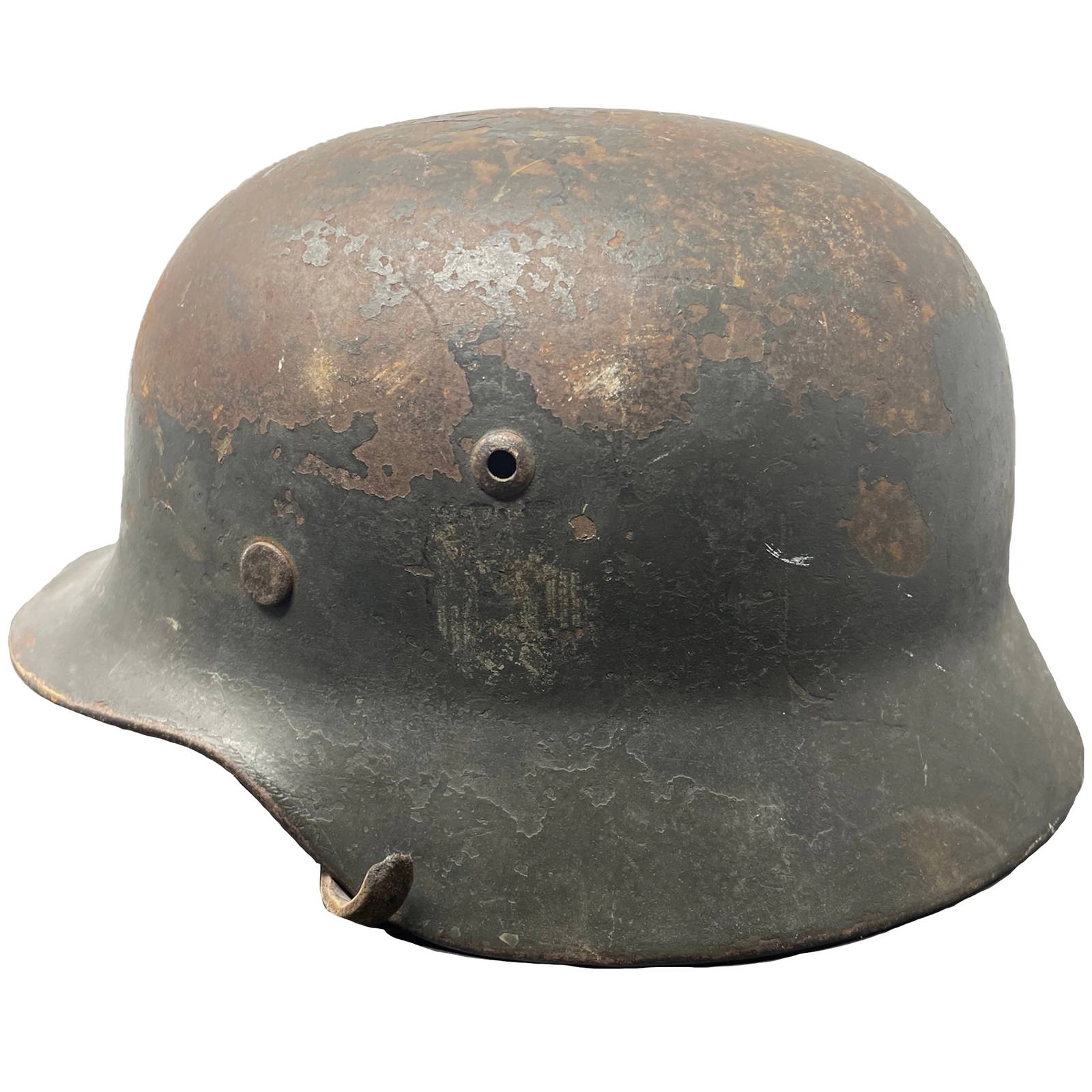 Wwii German M40 Rt 66 Heer Helmet Auction