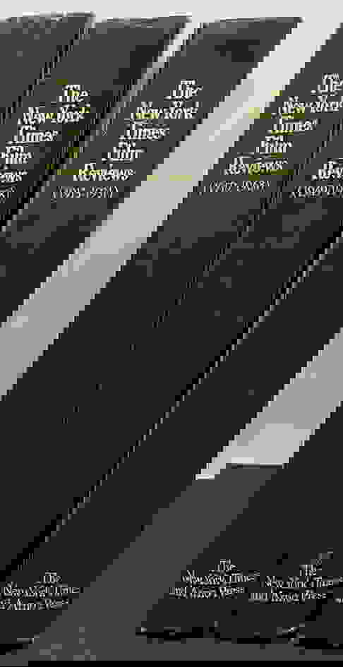 "the New York Times Film Reviews" 3 Book Collection Auction