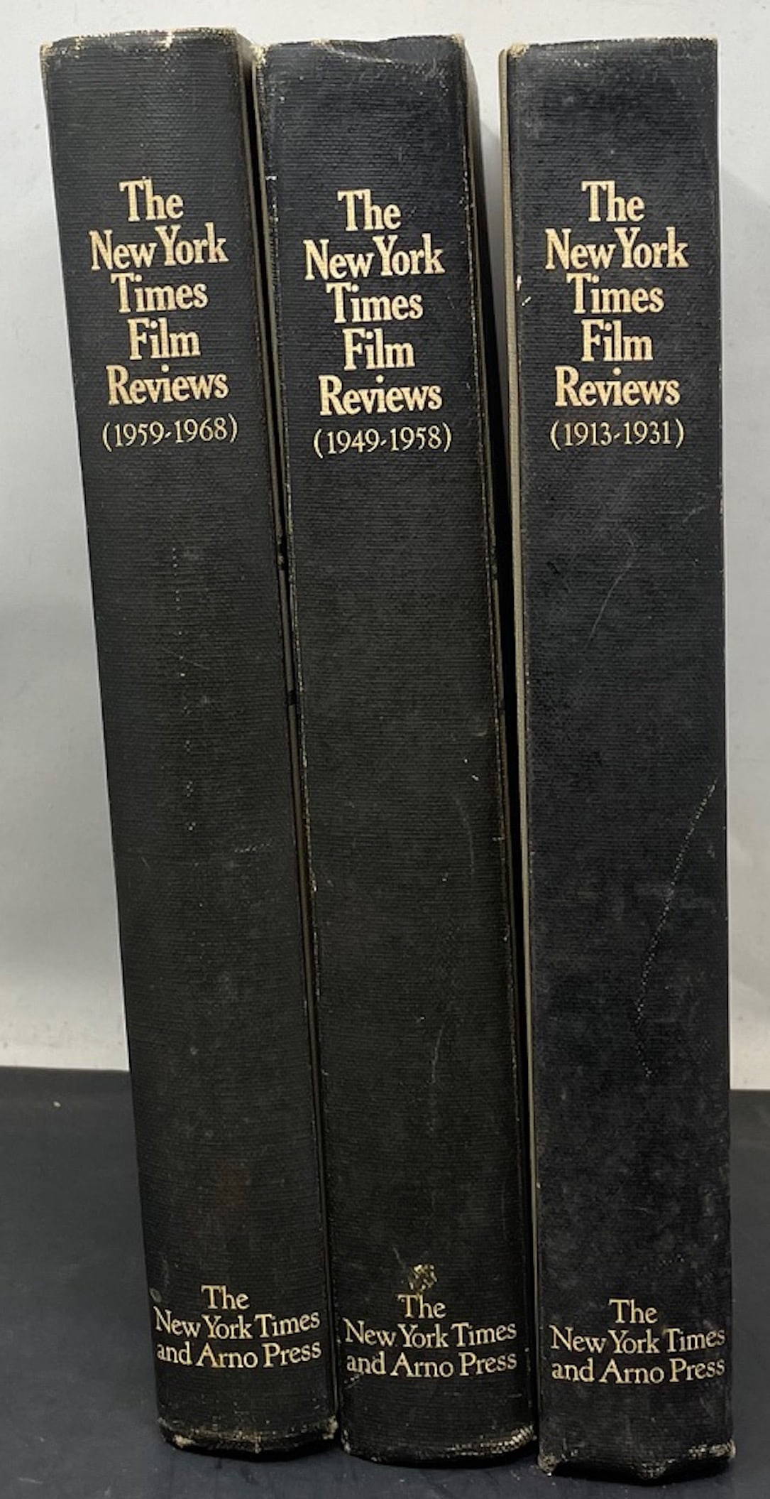 "the New York Times Film Reviews" 3 Book Collection Auction