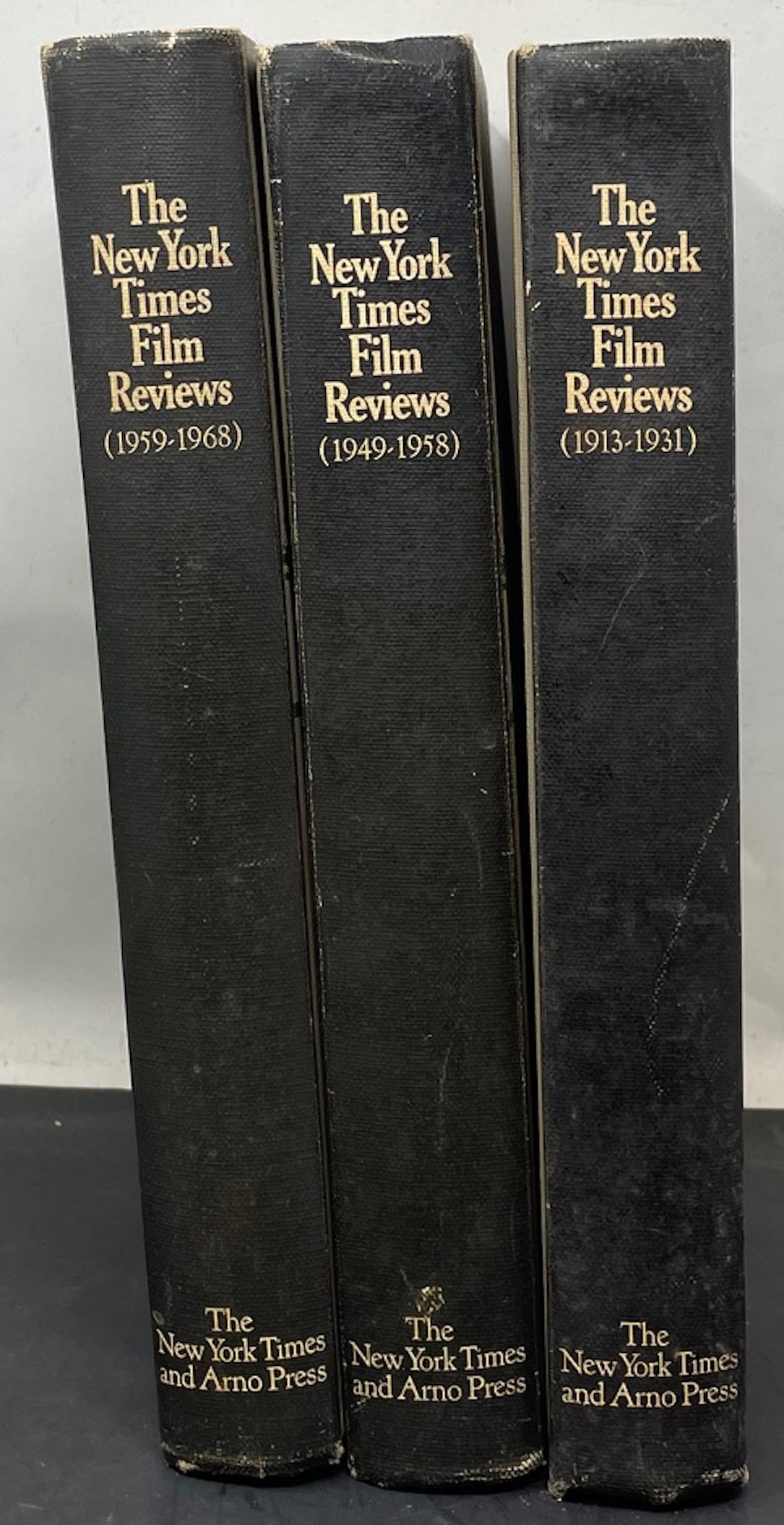 "the New York Times Film Reviews" 3 Book Collection Auction
