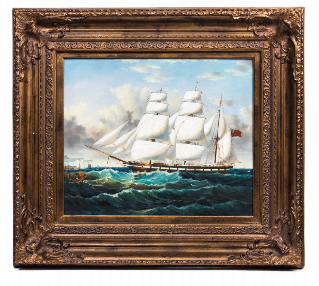 Stern Oil Painting On Canvas