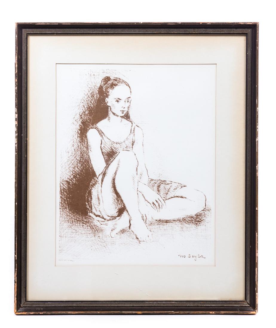 Moses Soyer "ballet Dancer" Original Lithograph