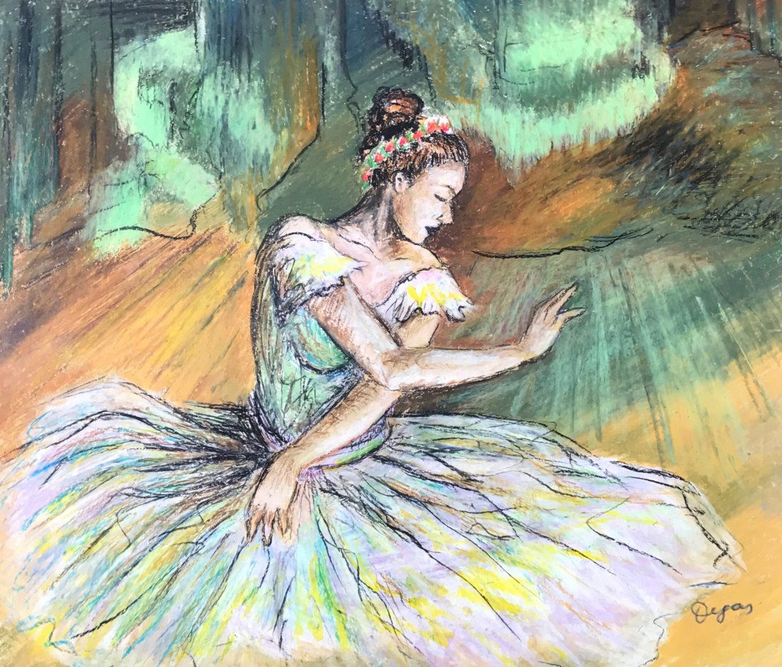Edgar Degas (Pastel on paper)