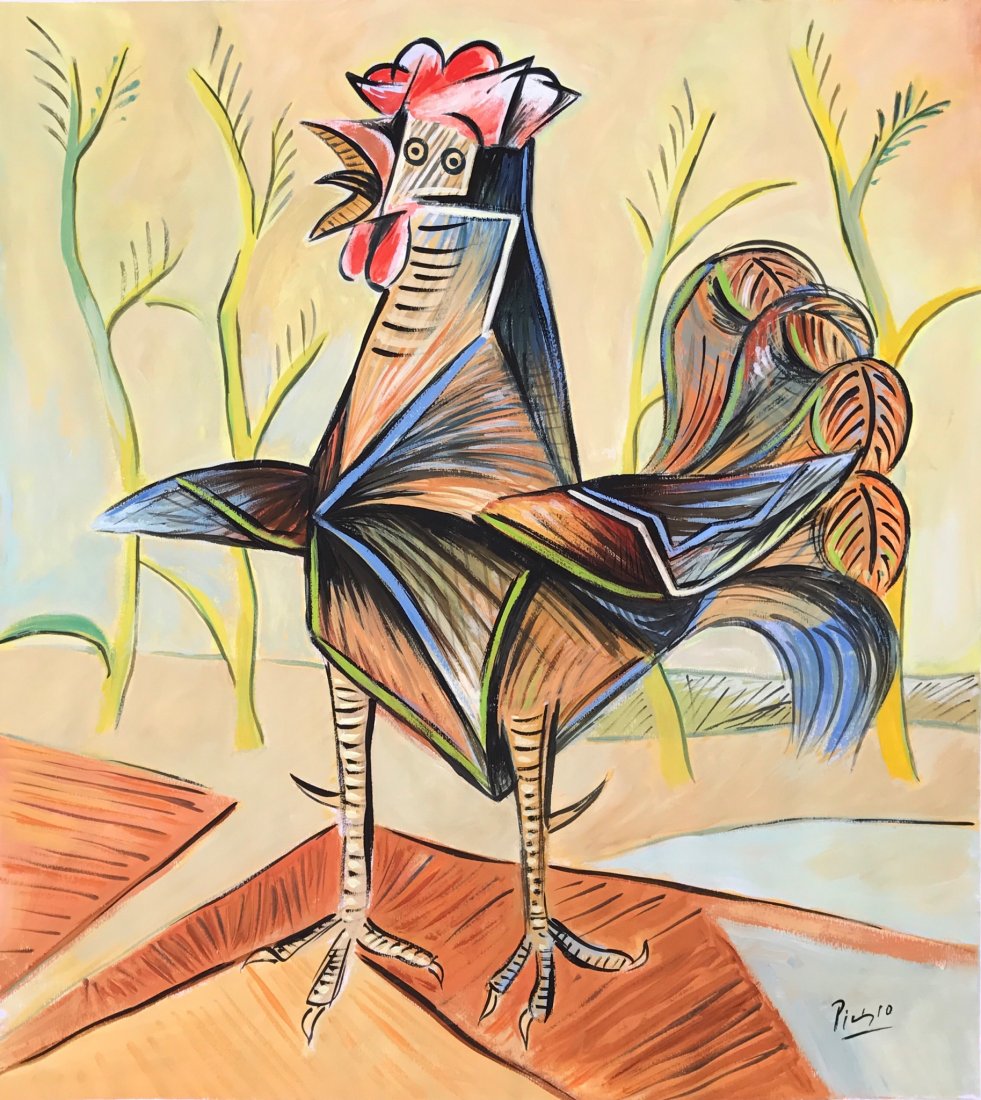 Pablo Picasso (Gouache on paper)