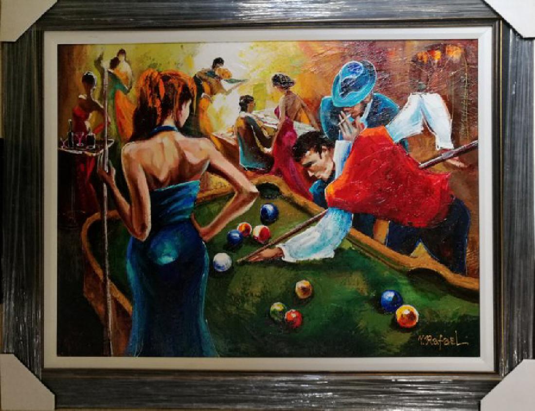 Yana Rafael original acrylic painting on canvas Framed