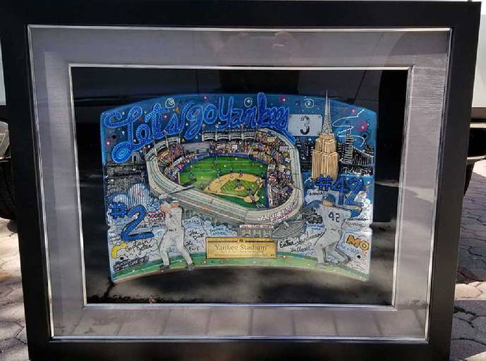 Charles Fazzino Yankees Jeter Seat Original Signed,