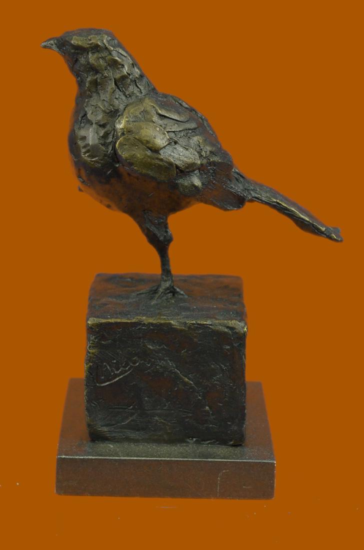 RARE MILO AUSTRIAN SPARROW PIGEON BRONZE SCULPTUTURE