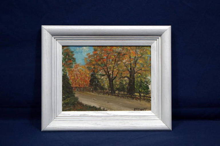 Original Oil Painting By Listed Artist H.f. Kneff,