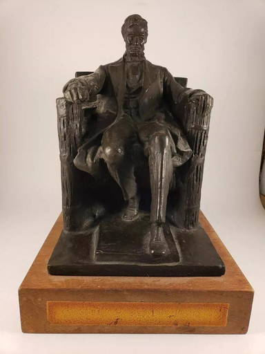 Antique Alva Studios Daniel C French 1915 Lincoln