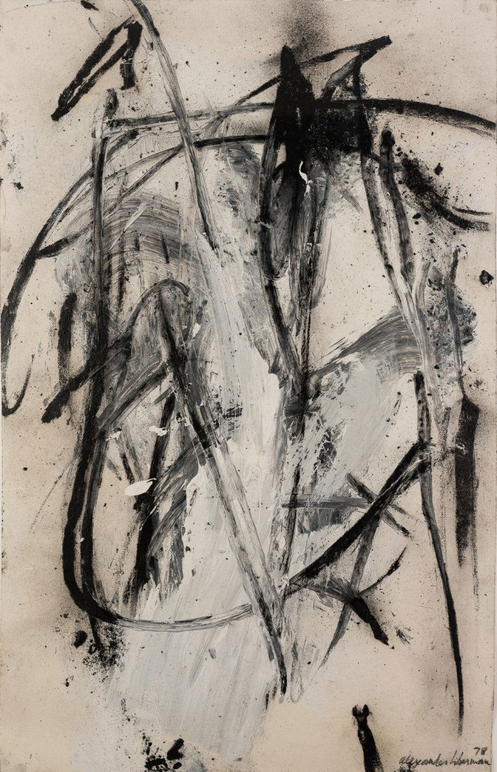 Alexander Liberman, American, 1912-1999, acrylic and