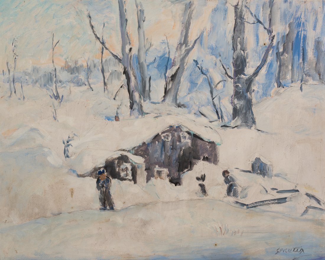 Francesco Spicuzza, American, 1883-1962, oil on board