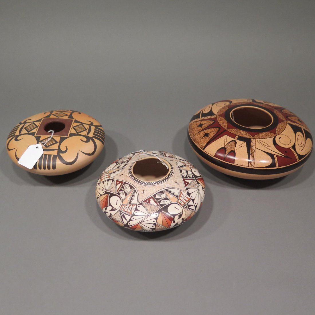 3 Fawn Navasie, Setalla, And Rainy Naha Hopi Pottery