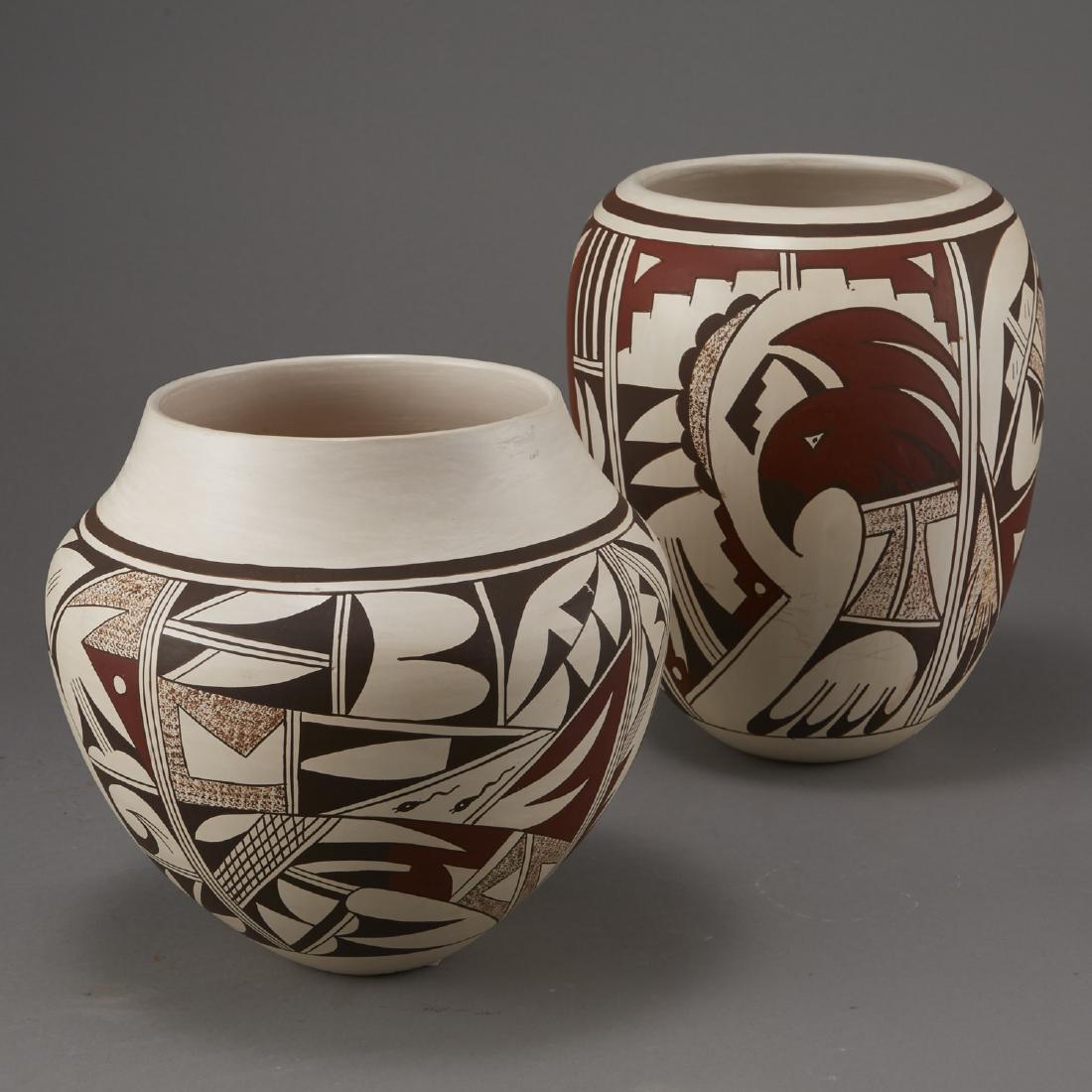 2 Joy Navasie Frog Woman Pottery Vase Bowl
