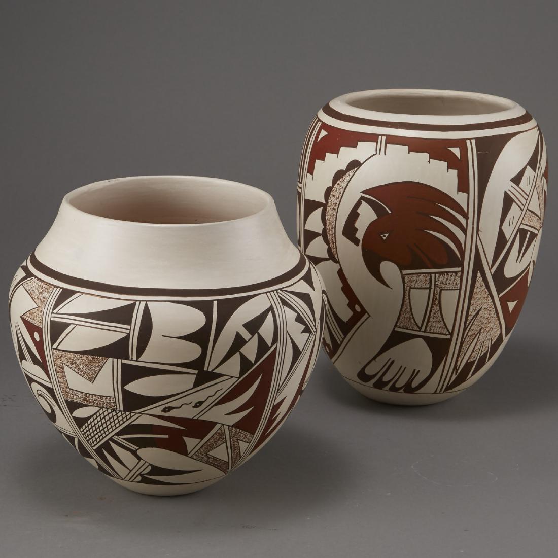 2 Joy Navasie Frog Woman Pottery Vase Bowl