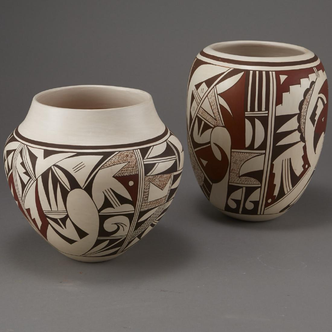 2 Joy Navasie Frog Woman Pottery Vase Bowl