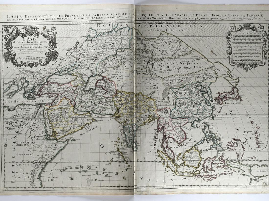 Nicolas Sanson Map Of Asia