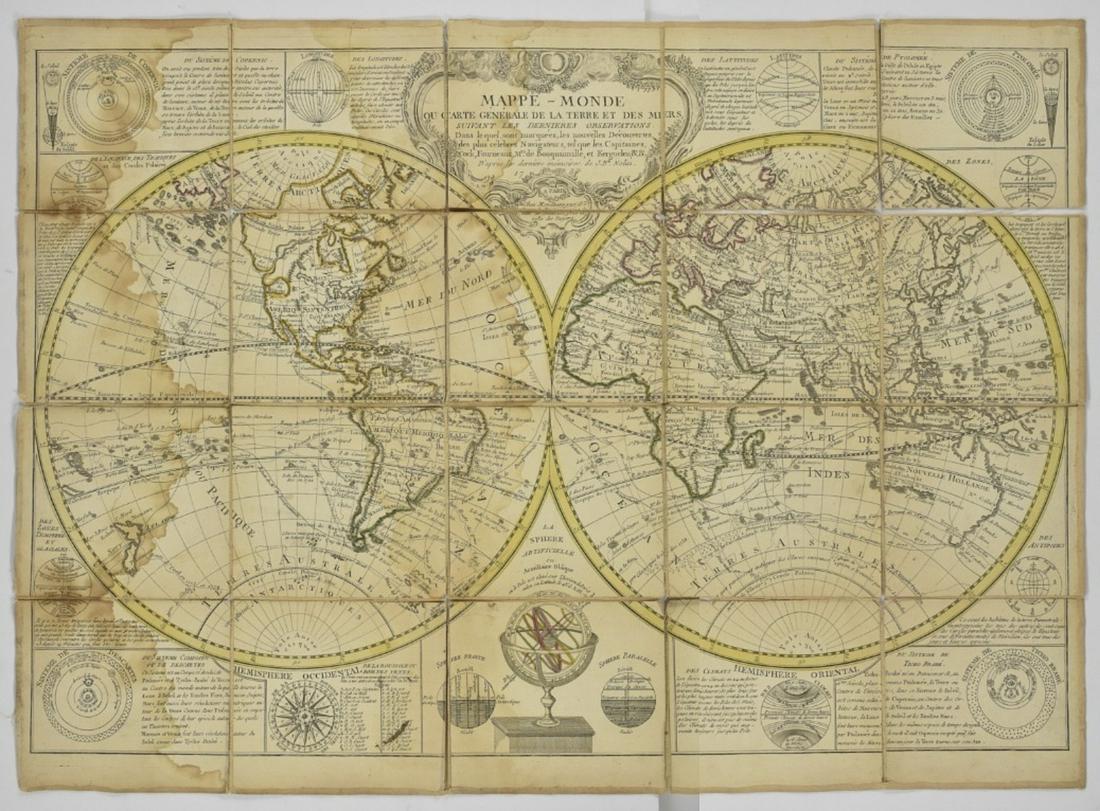 Nolin Map of the World 1789 - Jan 13, 2020 | Revere Auctions in MN