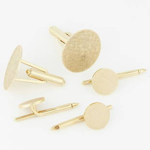 14k Gold Stud Set 2pc