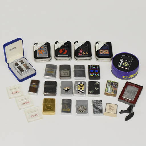 Grp: Zippo Lighters And Display Stands