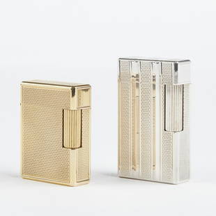 Two Vintage French Lighters: Must De Cartier And An S.t. Dupont