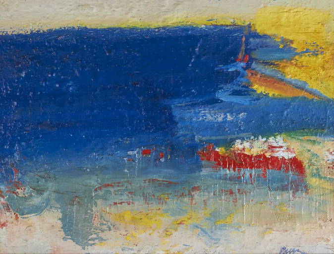 Peter Busa Oil On Board Painting